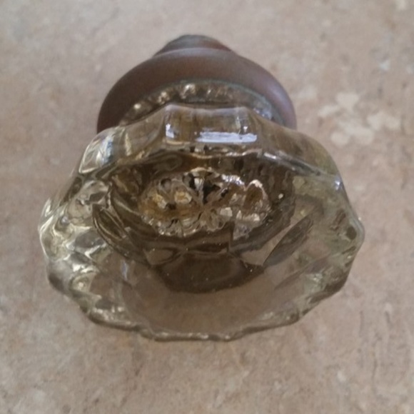 Antique | Accents | Antique Big Glass Rustic Metal Knob Or Door Knob | Poshmark